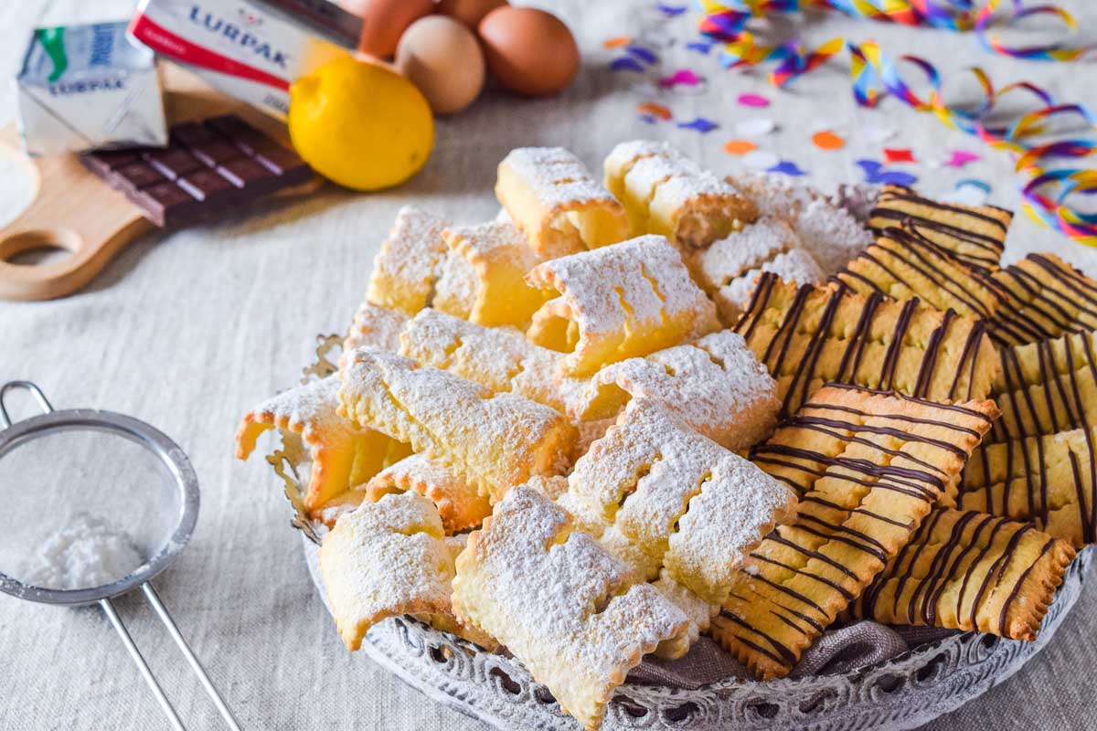 Chiacchiere al forno - Lucake