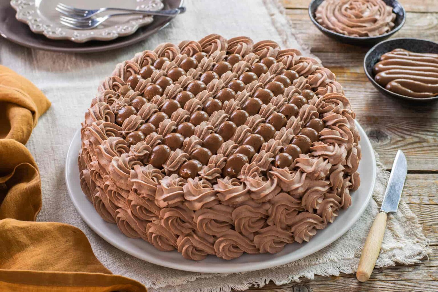 Torta chantilly al cioccolato - Lucake