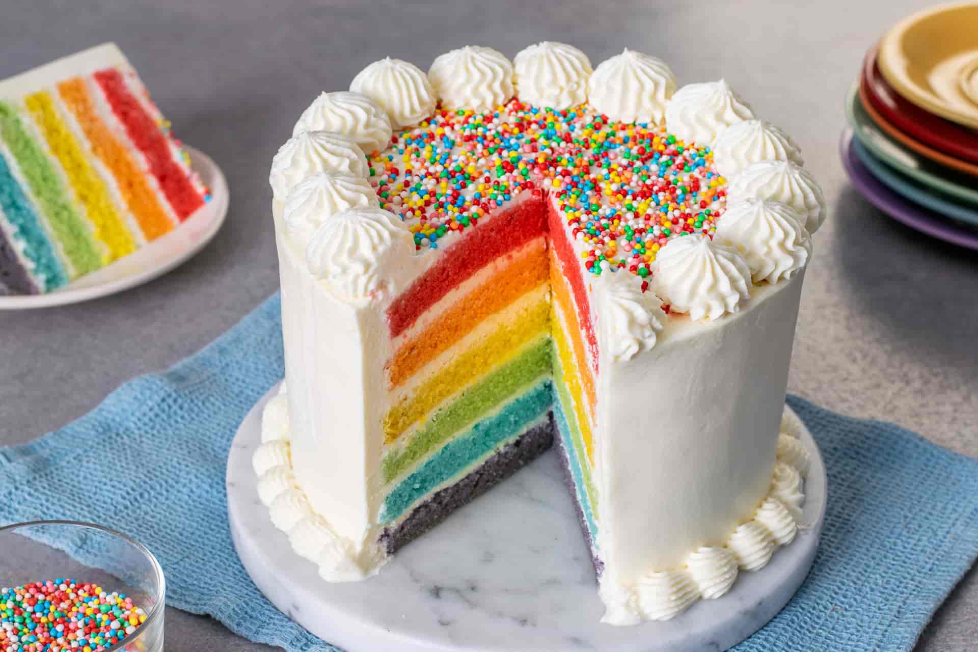 Torta arcobaleno - Lucake